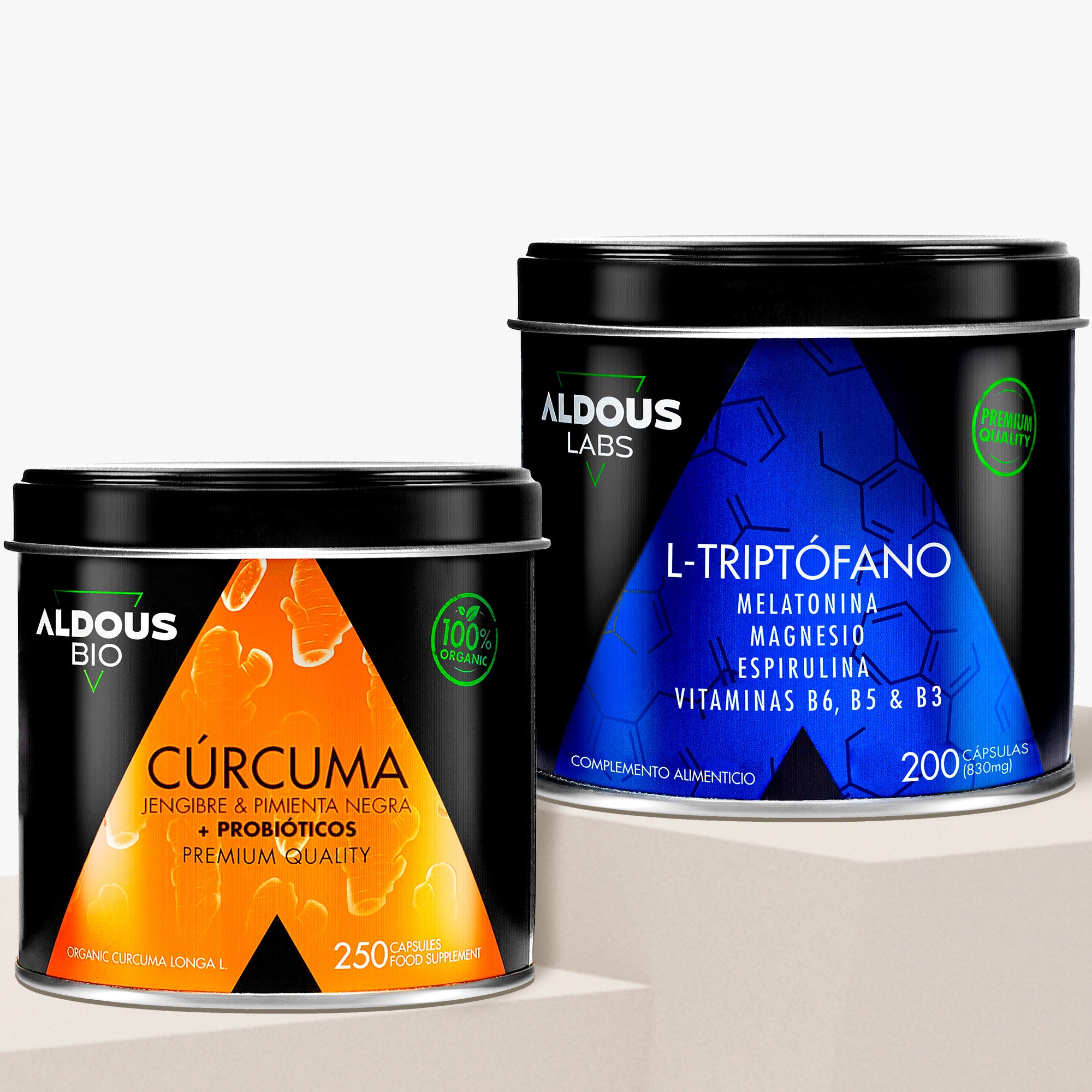 Pack Cúrcuma Ecológica con Probióticos + Triptófano con Melatonina