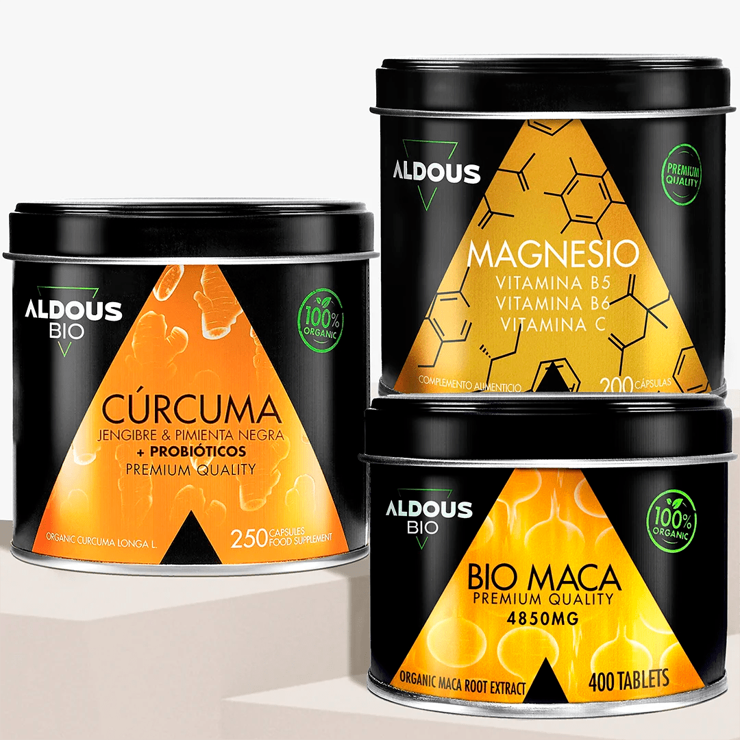 Pack Cúrcuma Ecológica + Maca Ecológica + Magnesio