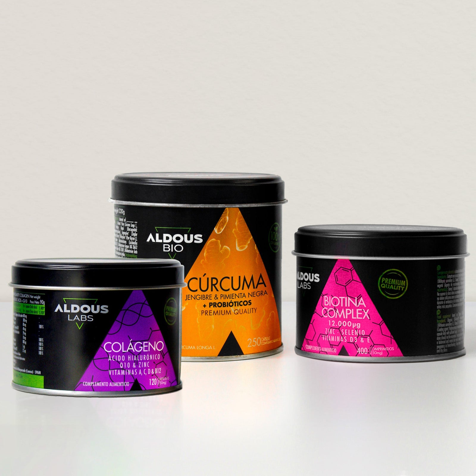 Pack: Cúrcuma Ecológica + Colágeno Hidrolizado + Biotina Complex